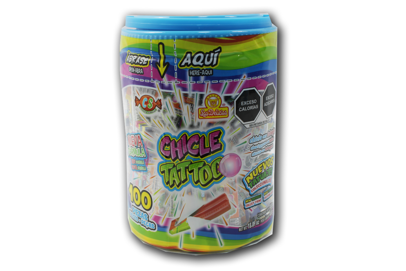 Chicle con Tatuaje Las Delicias (Vitrolero) – Dulcería La Estrella