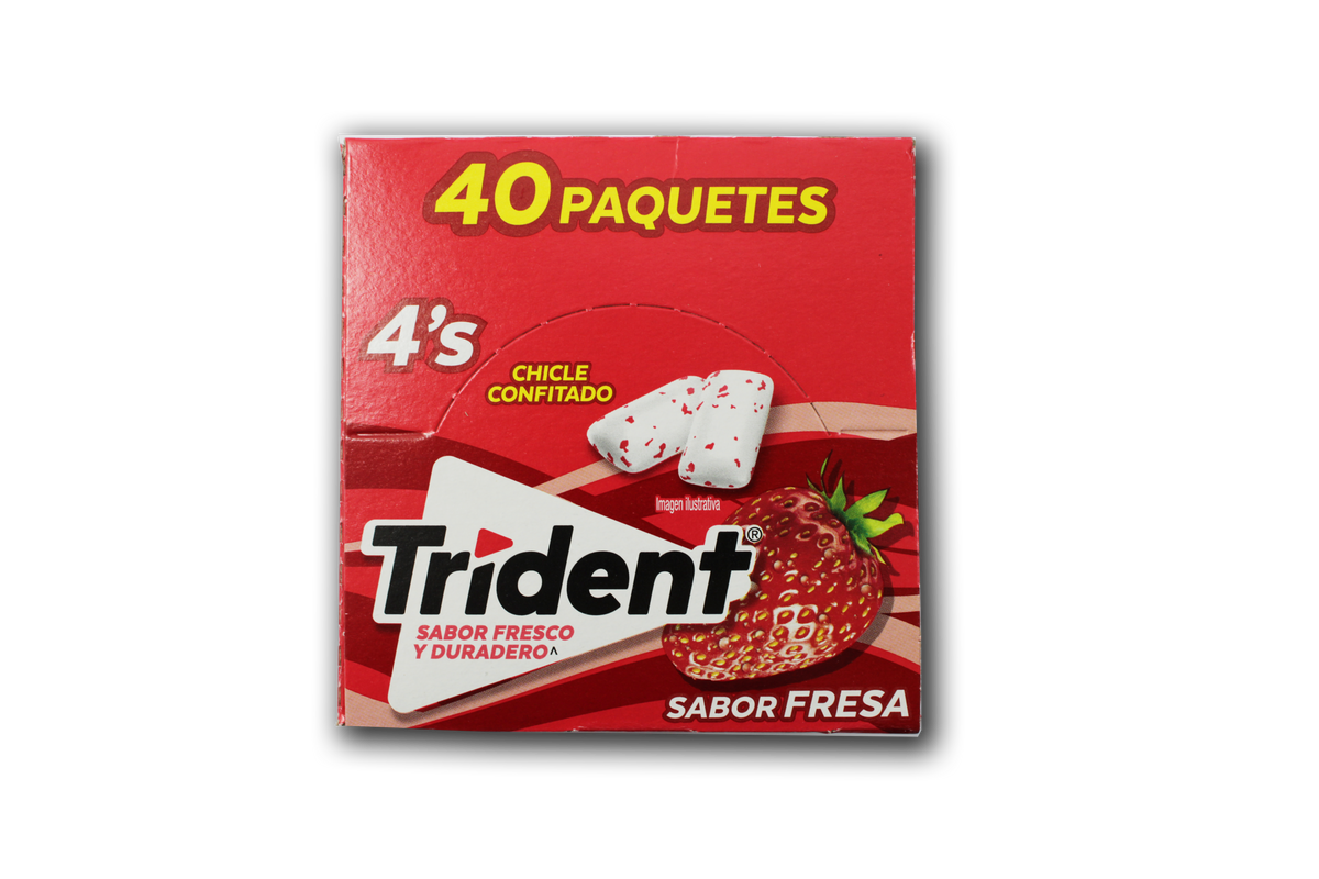 Trident Sabor Fresa – Dulcería La Estrella