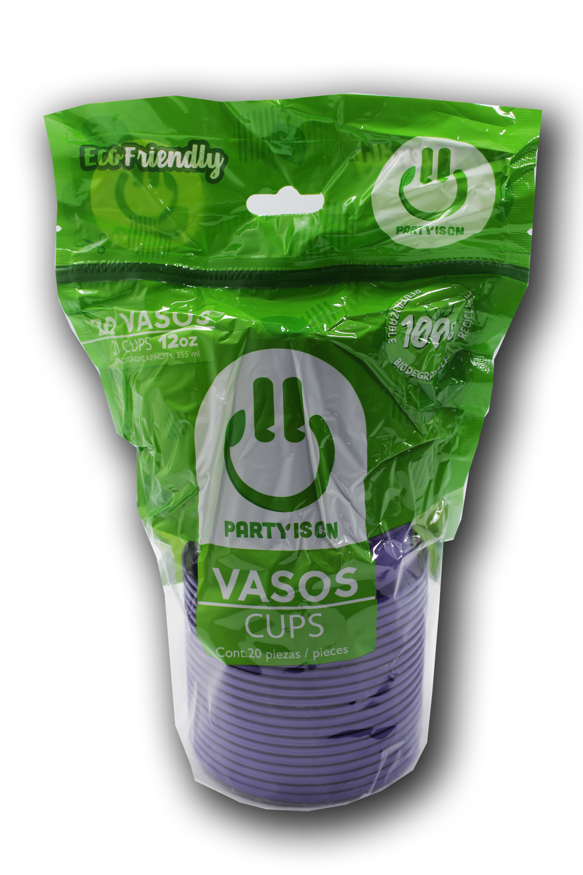 Vaso morado nº 12 20 Pzas – Dulcería La Estrella