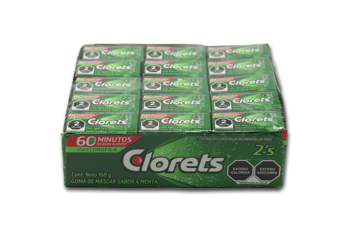 Chicles Clorets caja 2 pastillas – Dulcería La Estrella