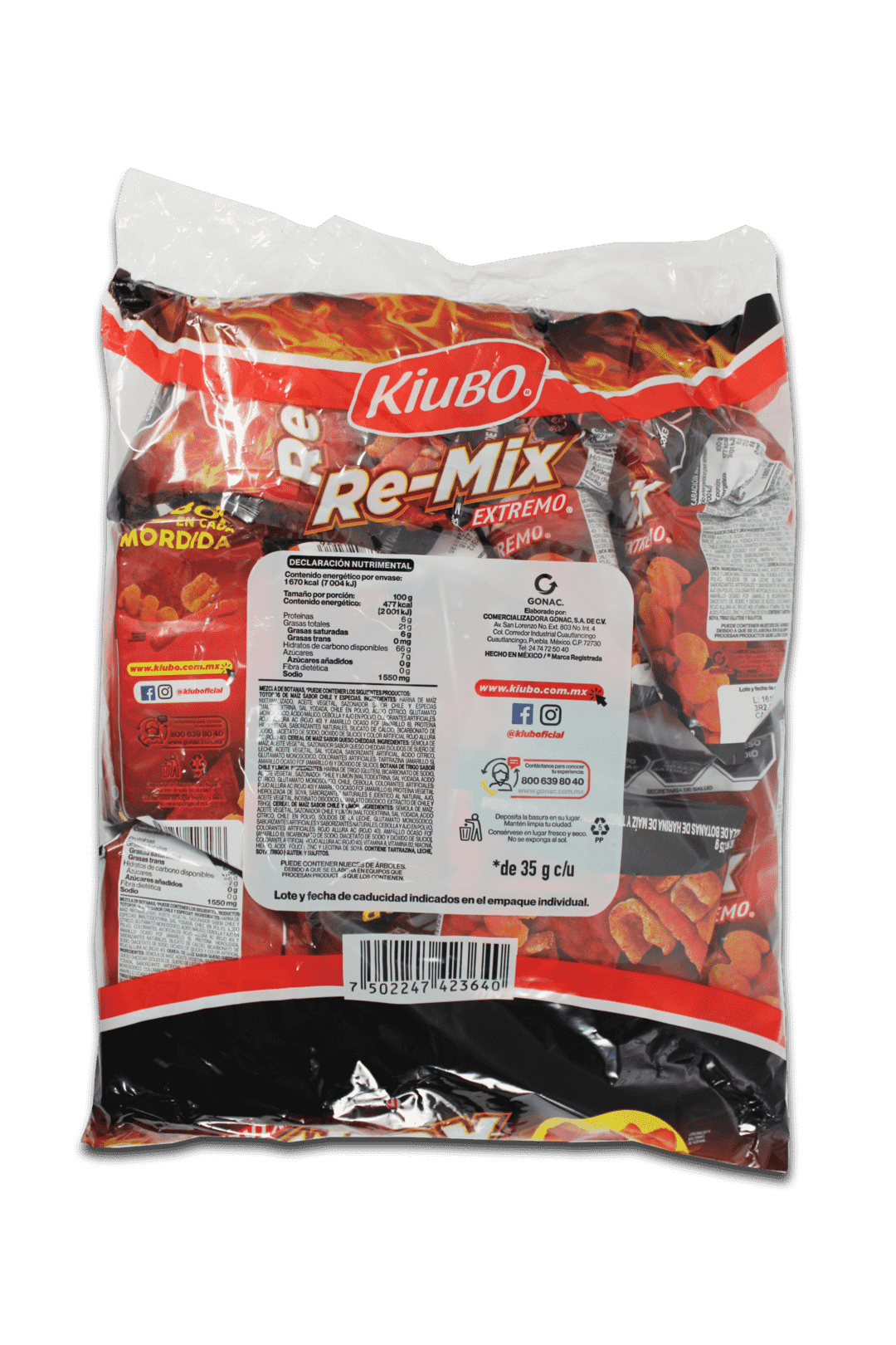 Papas y frituras Kiubo Remix Intenso Extremo – Dulcería La Estrella