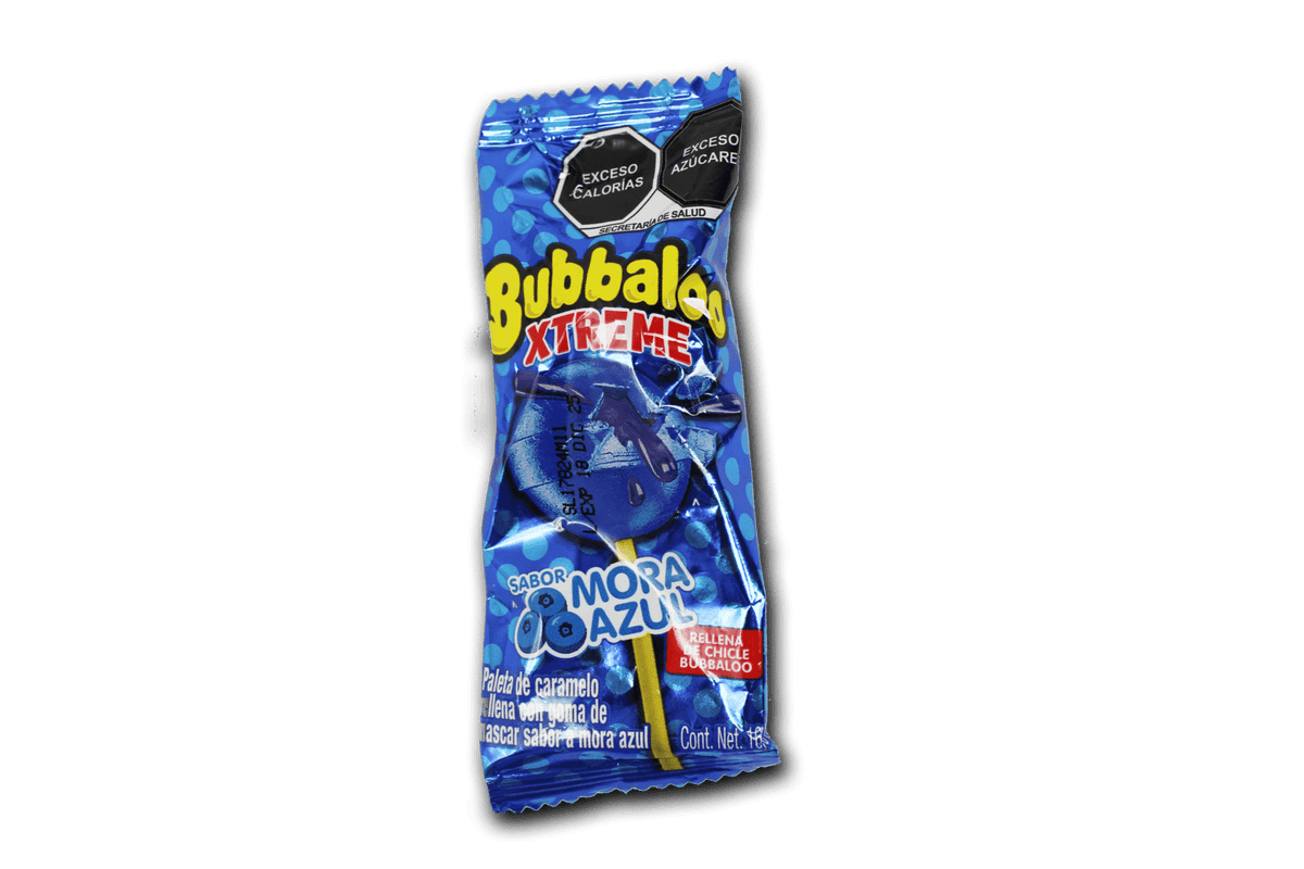 Bubbaloo Xtreme mora azul – Dulcería La Estrella