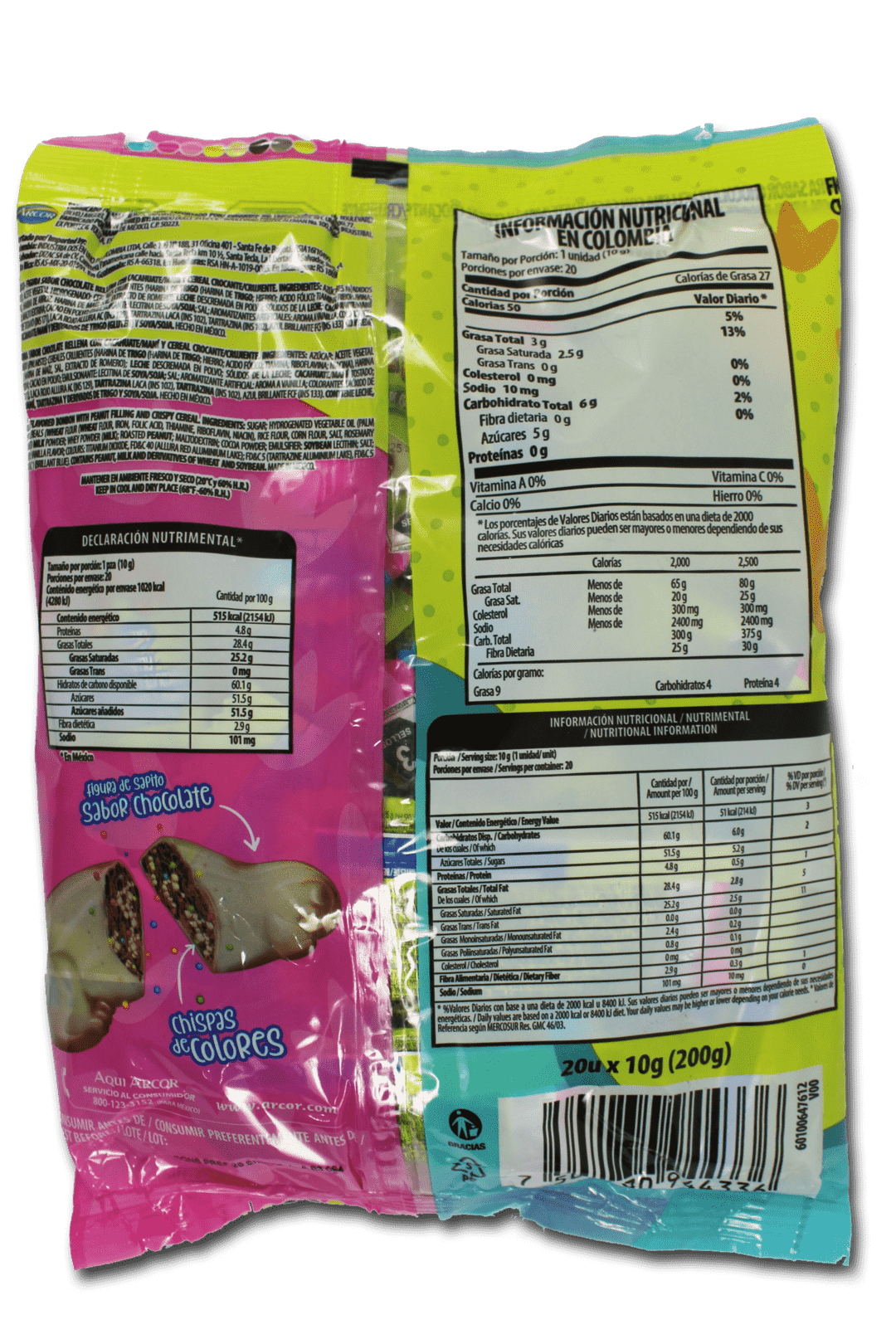 Sapito de chocolate con chispas de colores – Dulcería La Estrella